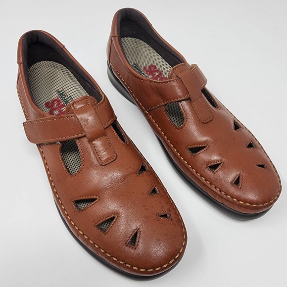 SAS | Shoes | Sas Roamer Cognac Leather Comfort Shoes Soft Step ...